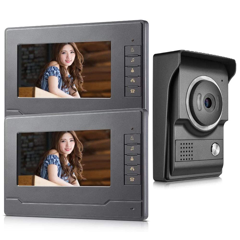 Mua Wired Video Intercom Doorbell System 7 Inches LCD Monitor Video ...