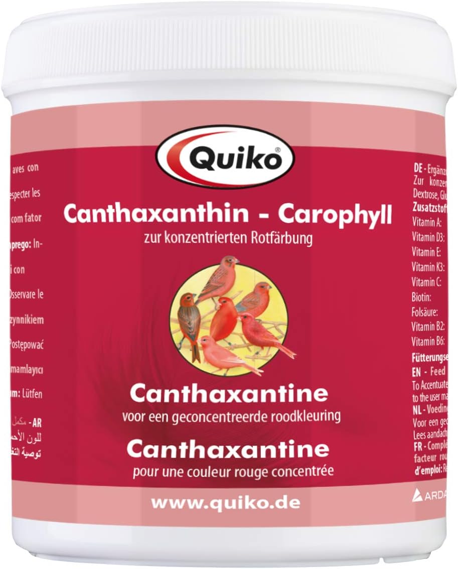 Quiko Canthaxanthin/Carophyll is a complementary food for all birds ...