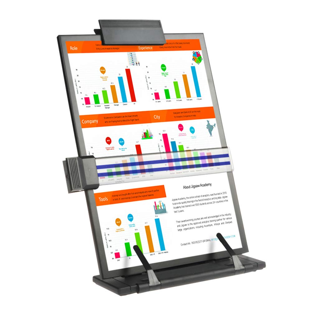 THINKSPARX Desktop Document Holder For Typing 7 Easy Viewing Positions thinksparx-desktop-document-holder-for-typing-7-easy-viewing-positions