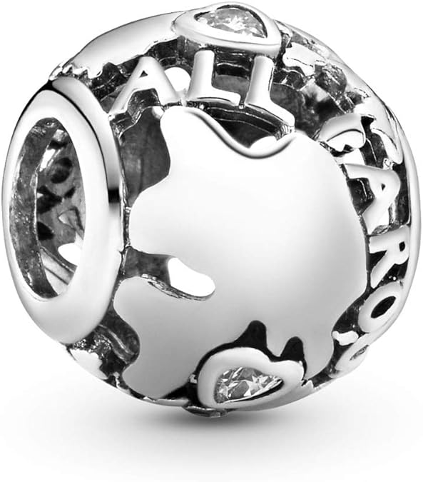 Pandora Damen-Bead Around The World 925 Silber Zirkonia transparent ...