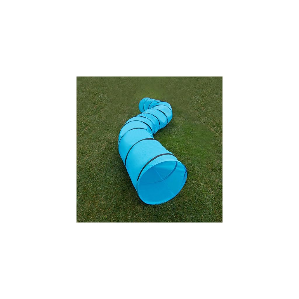 Houseables Dog Tunnel, Agility Equipment, 18 Ft Long, 24" Open ...