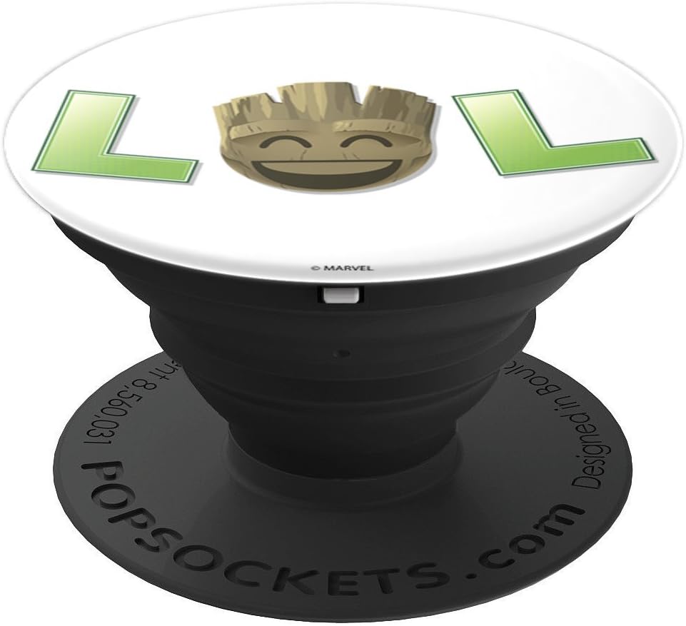 Amazon.com: Marvel Happy Groot LOL Emoji PopSockets Grip and Stand for ...