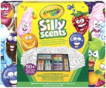 Amazon.com: Crayola Silly Scents Mini Inspiration Art Case Coloring Set ...