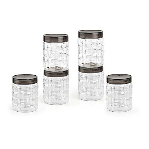 Buy CELLO Checkers Pet Plastic Airtight Container Set (6-Piece, 2000 ml ...