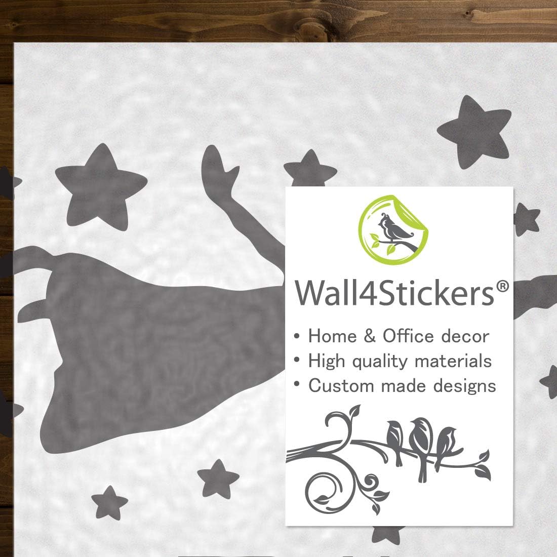 Peter pan shadow wall decal removable vinyl sticker mural window kids ...
