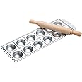 Imperia 12-Square Ravioli Maker by Cucina Pro 127-12 with Rolling Pin ...