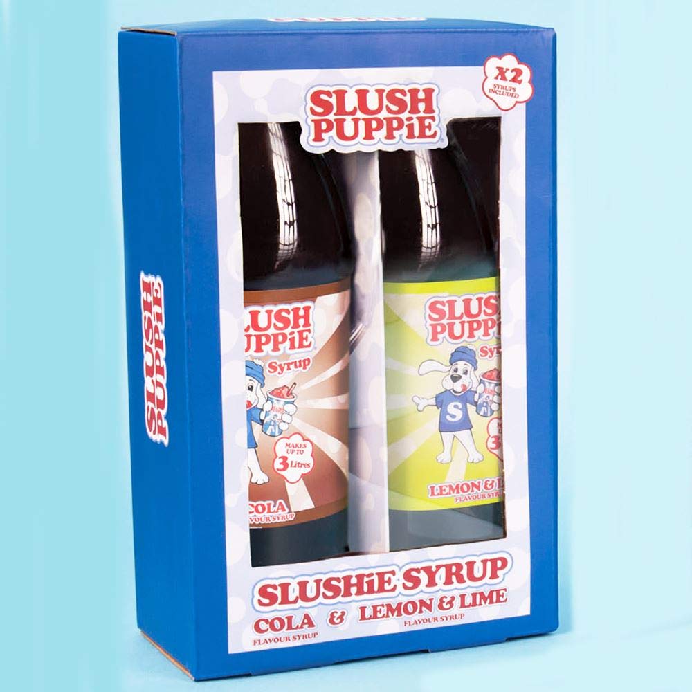 Slush Puppie Syrup Gift Set 2 syrups Lemon & Lime and Cola New Flavours ...