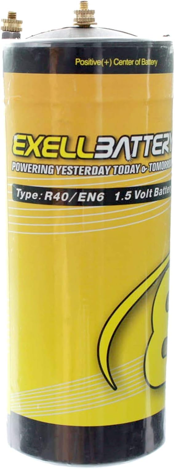 Amazon.com: Exell Battery EBR40 Type R40 1.5V Battery EN6, HO40, 906AC ...