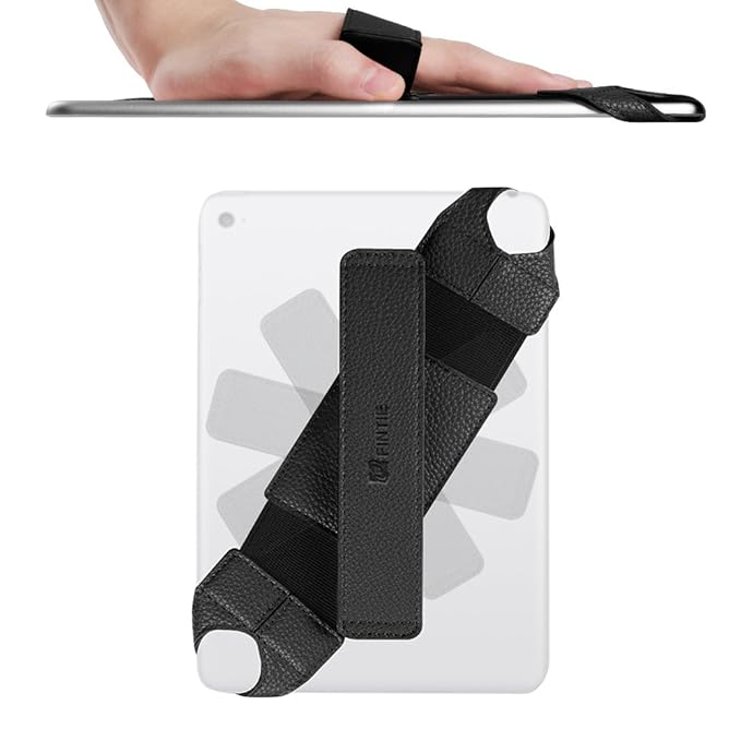 Universal Tablet Hand Strap Holder, Fintie 360 Degrees Swivel PU ...