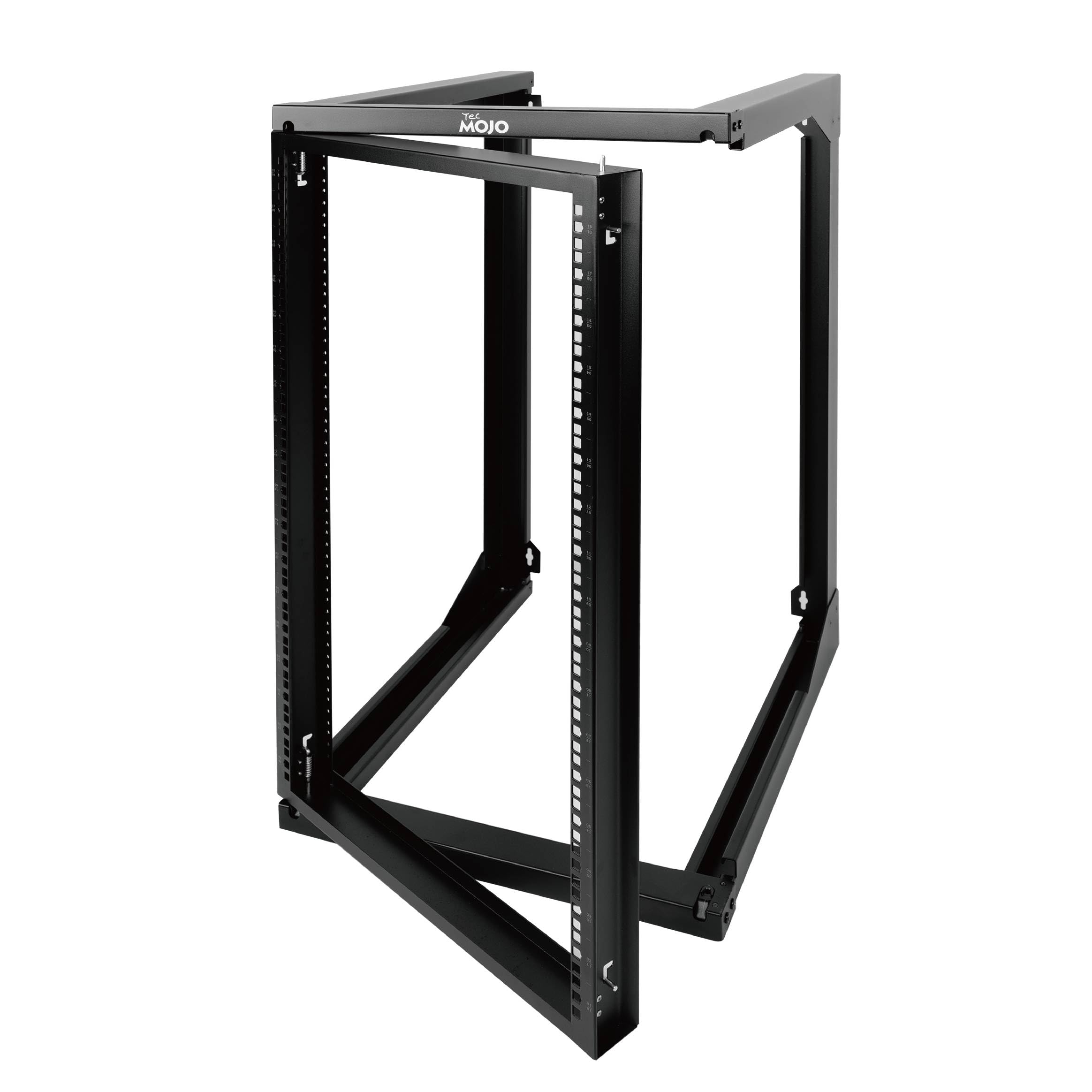 Tecmojo 18U Wall Mount Server Rack, Open Frame Network Rack for 19" Computer/AV/Data/IT/Media ...