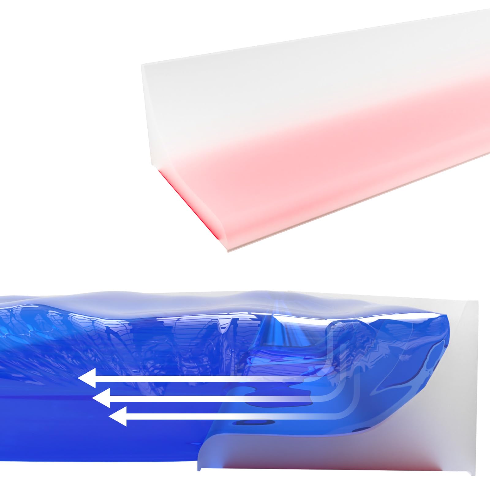 Shower Threshold Water Dam Barrier, Self Adhesive Shower Water Blocker ...