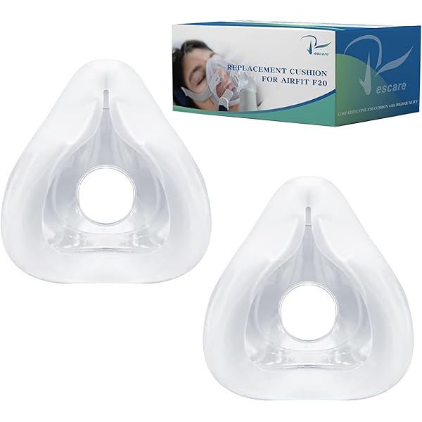 Full Face Mask Cushion 2-Pack Replacement Cushion For ResMed AirFit F20 ...