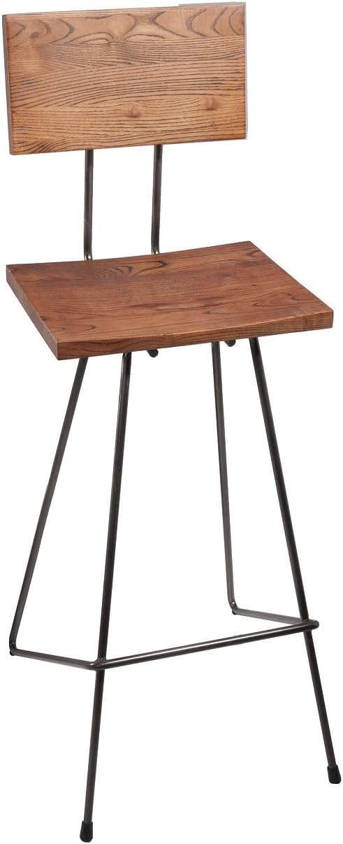 Amazon.com: Control Brand Hjort Stool, Matt Gunmetal/Ash Brushed ...