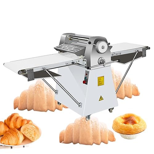 INTBUYING Electric Dough Sheeter Machine 20x80.9'' Belt Reversible Puff ...