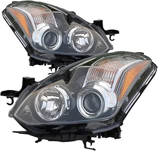 Amazon.com: For Nissan Altima Coupe Headlight 2010 2011 2012 2013 ...