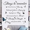 Amazon.com: Wall Sticker Wall Stickers Wall Decals Things to Remember ...