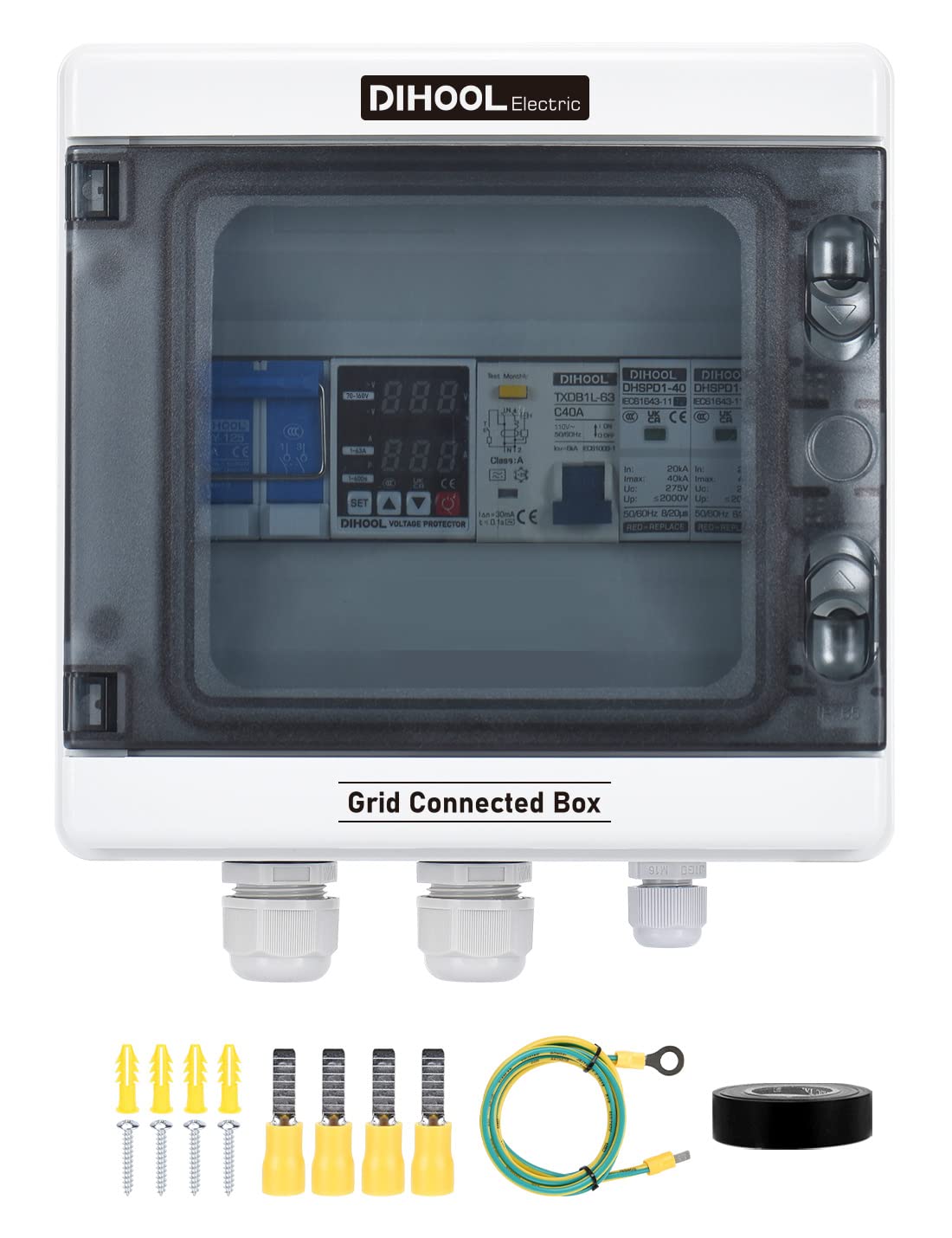 Mua DIHOOL pv solar combiner box AC 120V Breaker Box off grid solar ...