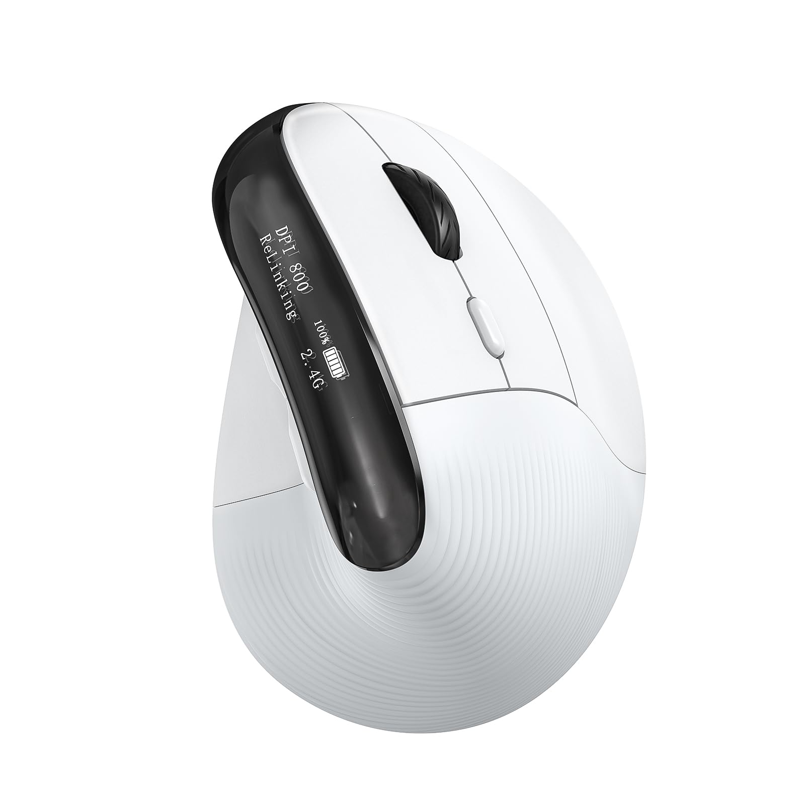 KYSONA Wireless Ergonomic Mouse, Vertical Ergo Mouse with OLED Screen ...