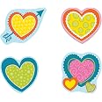Amazon.com: Carson Dellosa 36-Piece Colorful Hearts Bulletin Board ...