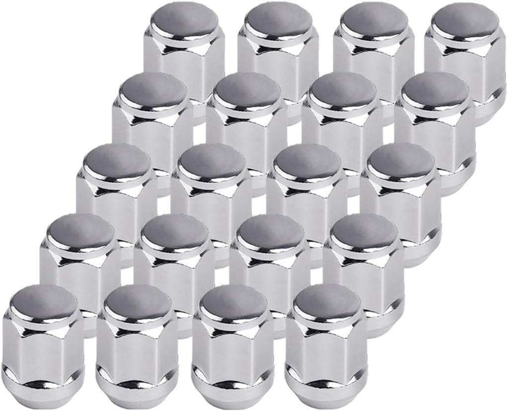 Amazon.com: NPAUTO Chrome Wheel Lug Nuts 1/2 x 20, 1.38" 3/4" Hex ...