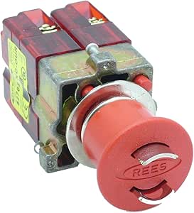 Rees Push Button Switch (22.5mm Operators - Maintained Lockable with ...