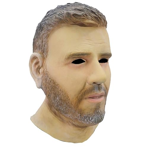 HENGYUTOYMASK Realistic Latex Male Mask Adult Human Look Celebrity Mask ...