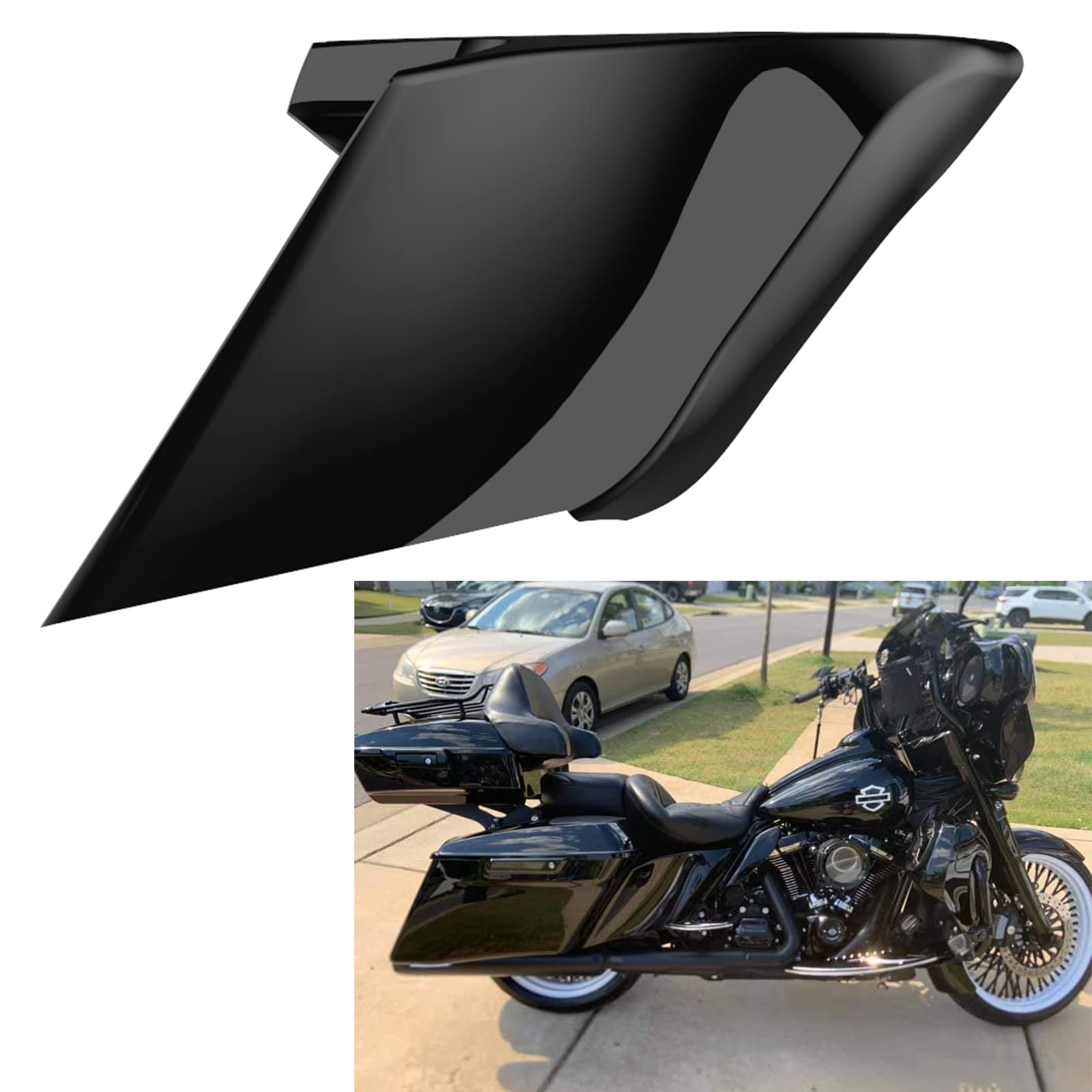 Mua Vivid Black Extended Side Covers Stretched Panels Fit for 2014 ...