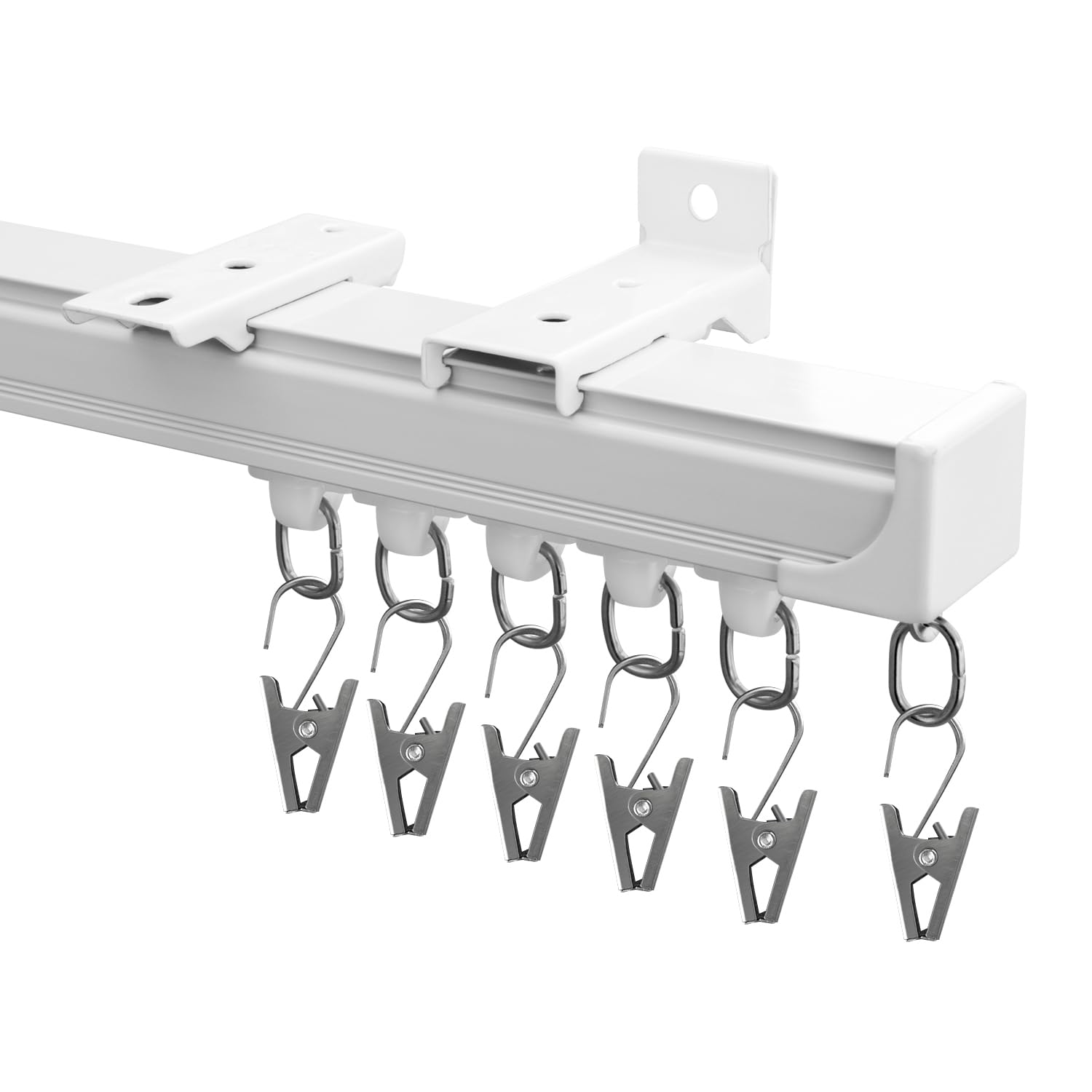 Hoeflife Curtain Track Ceiling Mount heavy duty sliding Curtains Tracks ...