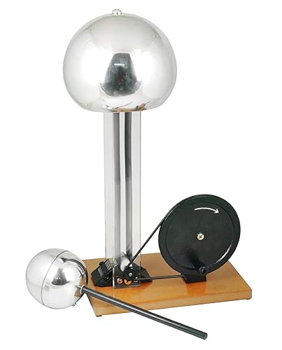 EISCO Hand Crank Van De Graaff Generator, 9.8" Sphere - Up to 100,000 ...