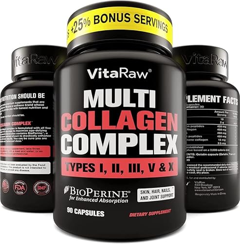 𝗪𝗜𝗡𝗡𝗘𝗥 - 𝗢𝗥𝗚𝗔𝗡𝗜𝗖 𝟭𝟴𝟬𝟬𝗺𝗴 Collagen Pills - Multi Collagen Supplements ...