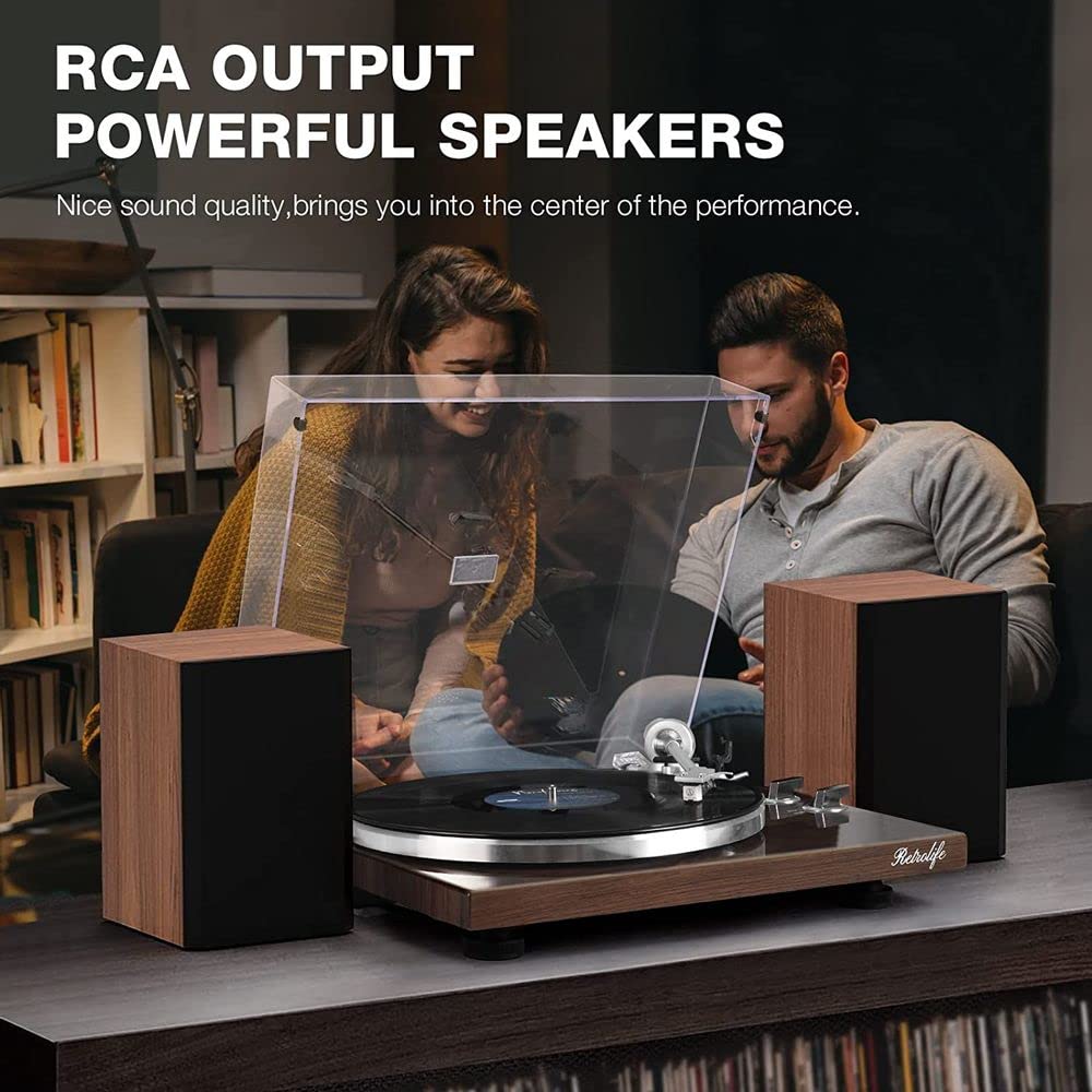 Mua Turntables Belt-Drive Record Player with Wireless Output ...