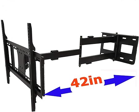 Longer Extension TV Mount Full Motion Wall Bracket with: Amazon.co.uk ...