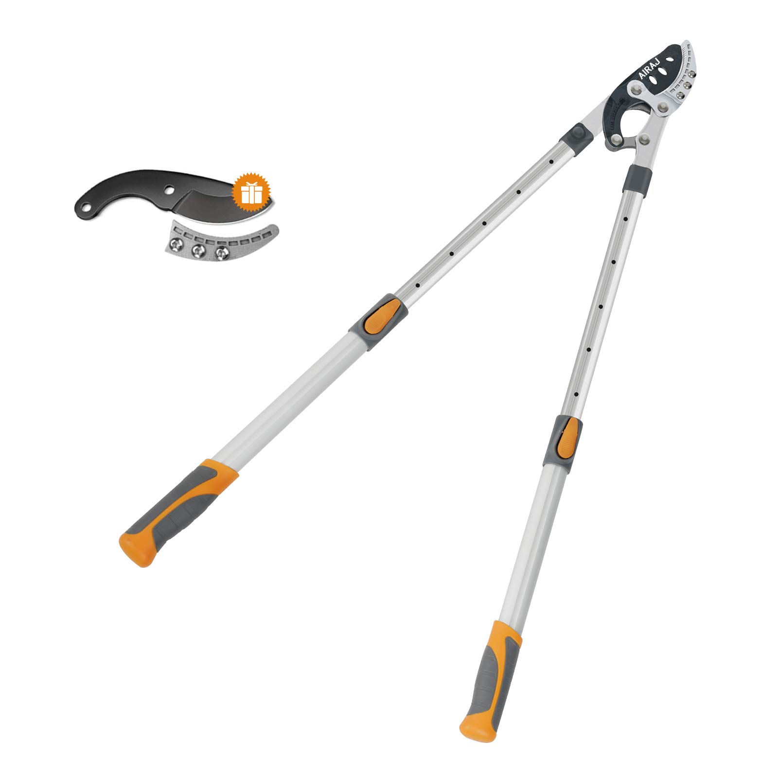 AIRAJ Anvil Lopper with Compound Action, Chops Thick Branches with Ease ...