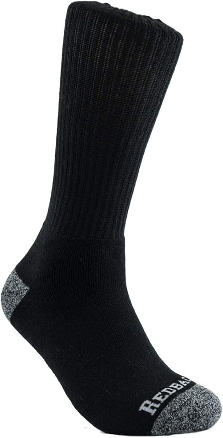 Amazon.com: 6 Pack Redback Boots Everyday Bamboo Crew Sock BLACK: Clothing