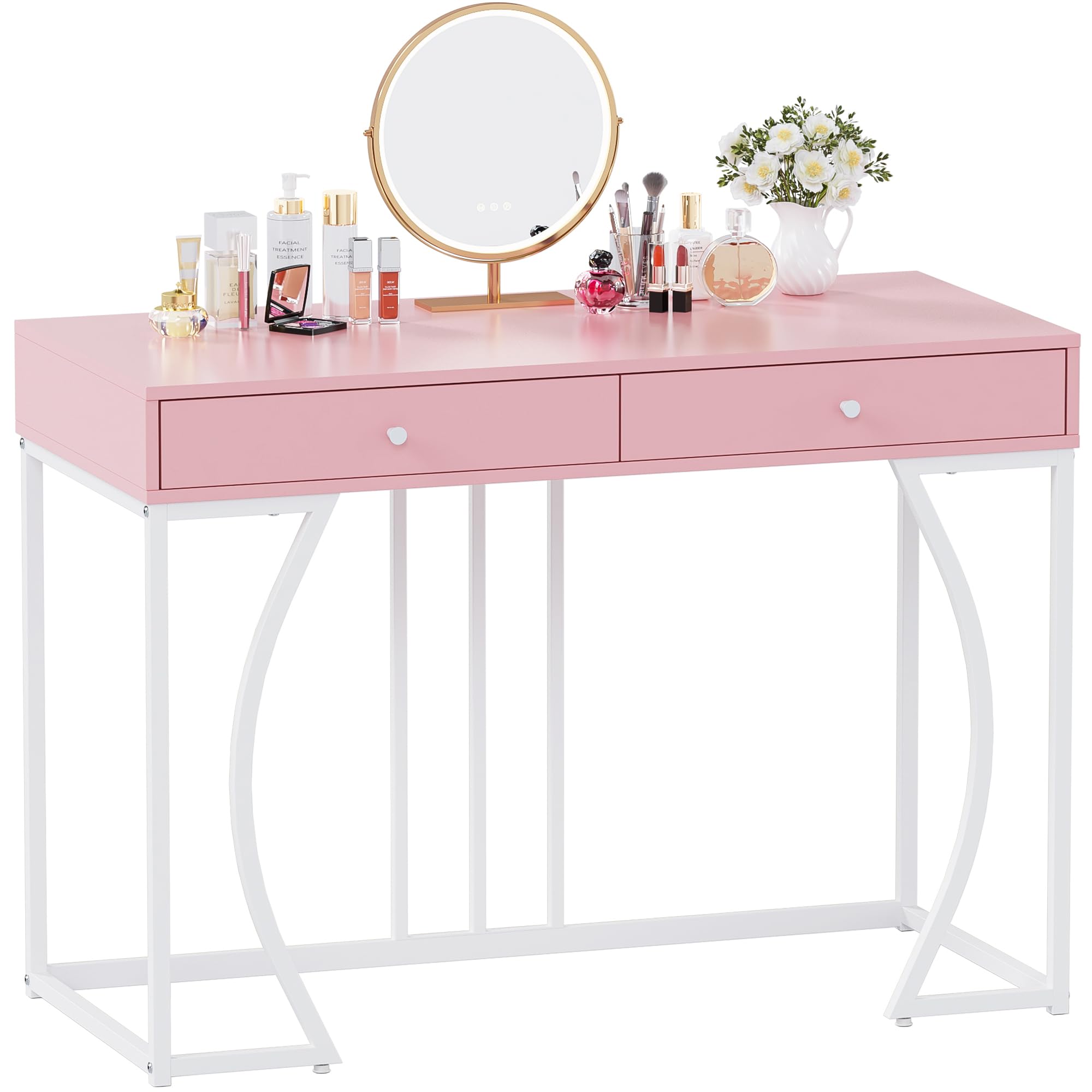 Weehom Vanity Desk with Drawers - Modern Makeup Desk for Bedroom ...
