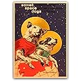 Amazon.com: Lovely Soviet Space Dogs Vintage Poster Home Decor: Posters ...