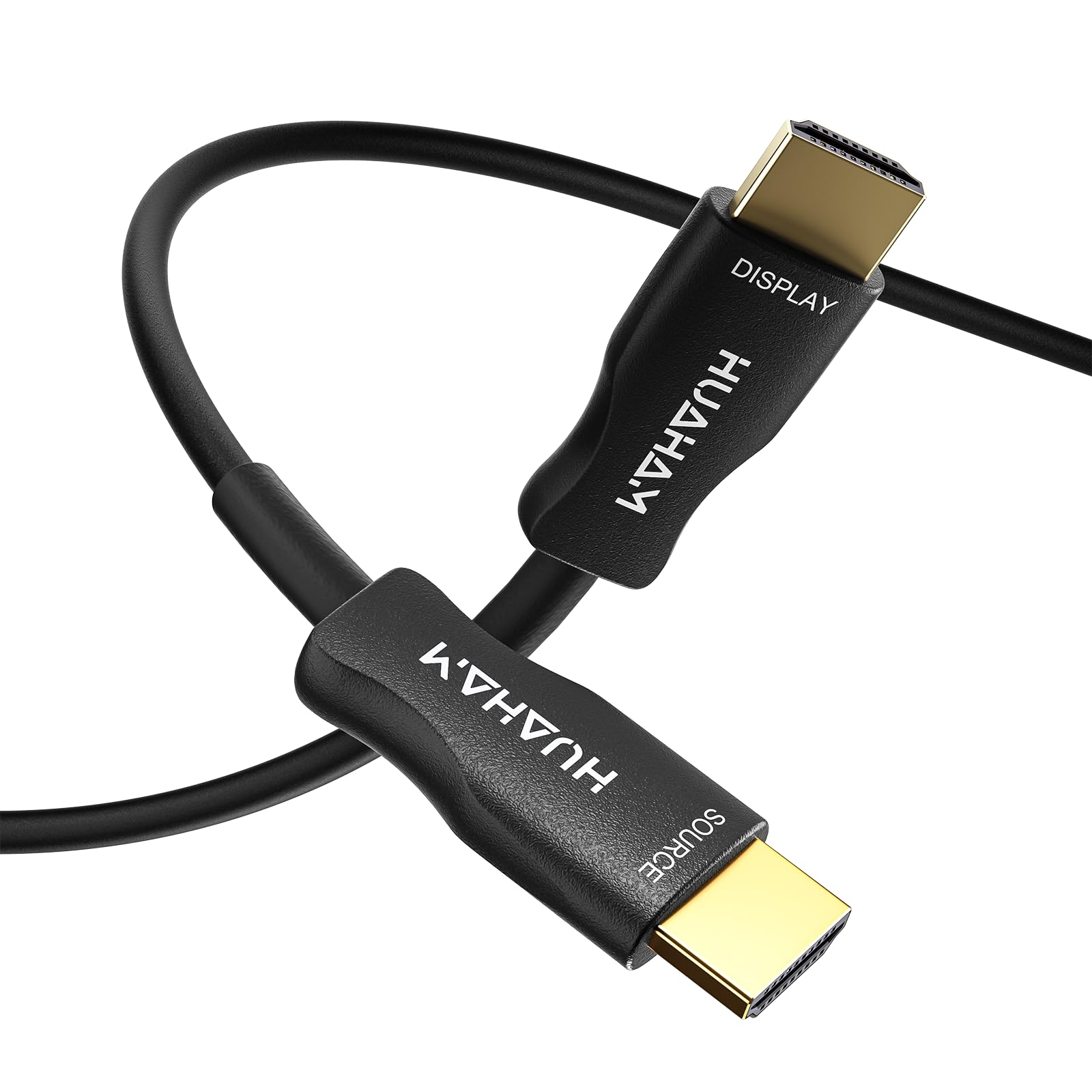 huaham Fiber Optic 8K HDMI 2.1 Cable 48Gbps 50ft, Ultra High Speed HDMI ...