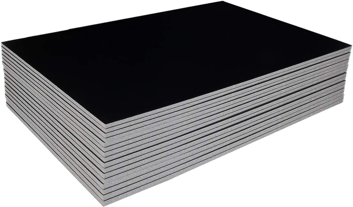 SHANQ 16 x A3 Foam Board Polystyrene Foam Sheets 5mm Hard Paper Outer ...