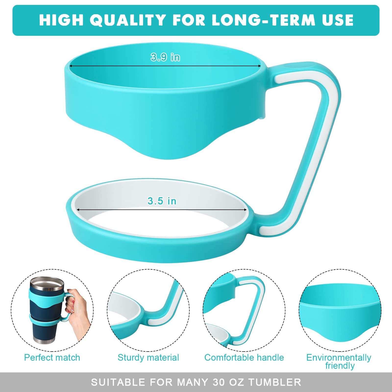 Mua 5 Pack 30 oz Tumbler Holder Portable Tumbler Handle Spill Proof Mug ...