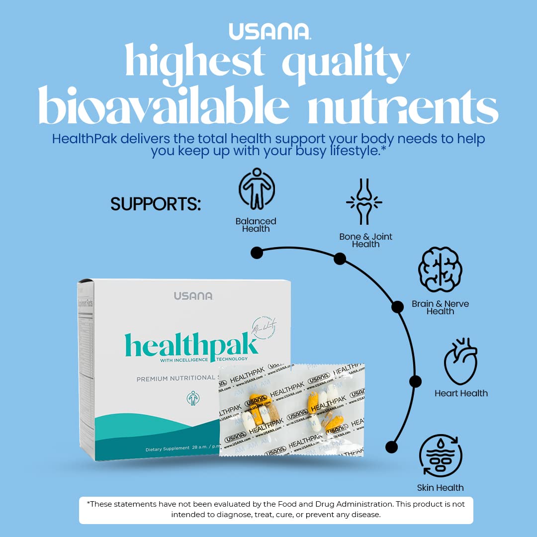 USANA HealthPak With InCelligence Technology And Essential Nutrients ...