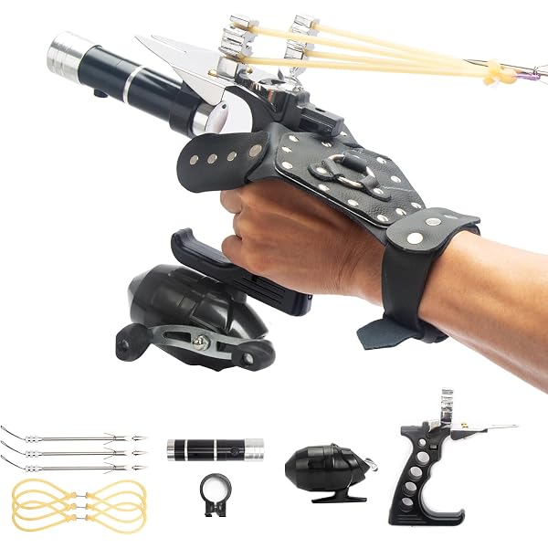 Slingshot Fishing Reel Runzkzy Professional Slingshot With Wrist Brace ...