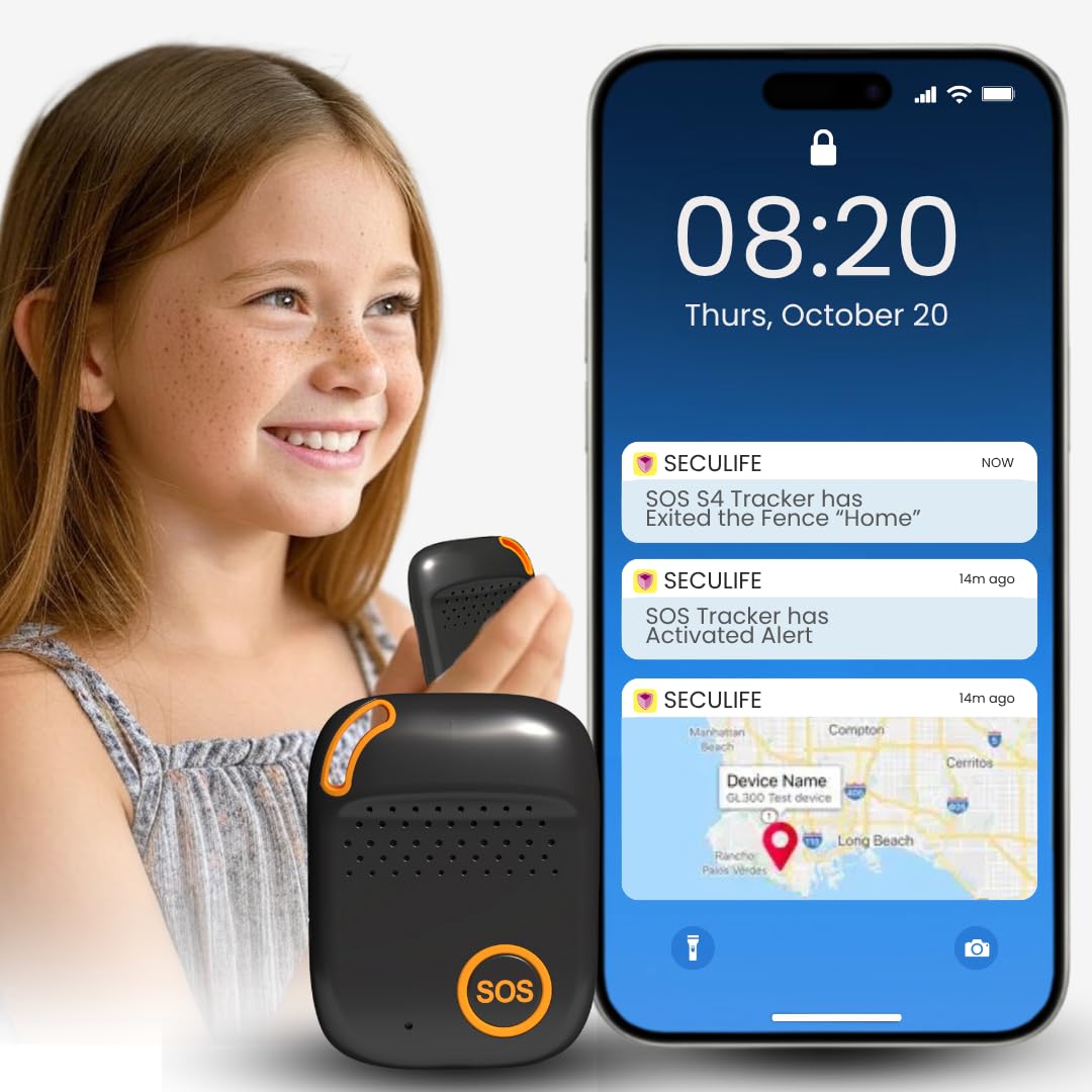 Seculife Seculife GPS Tracker for Kids - SecuLife Real-Time Tracking ...