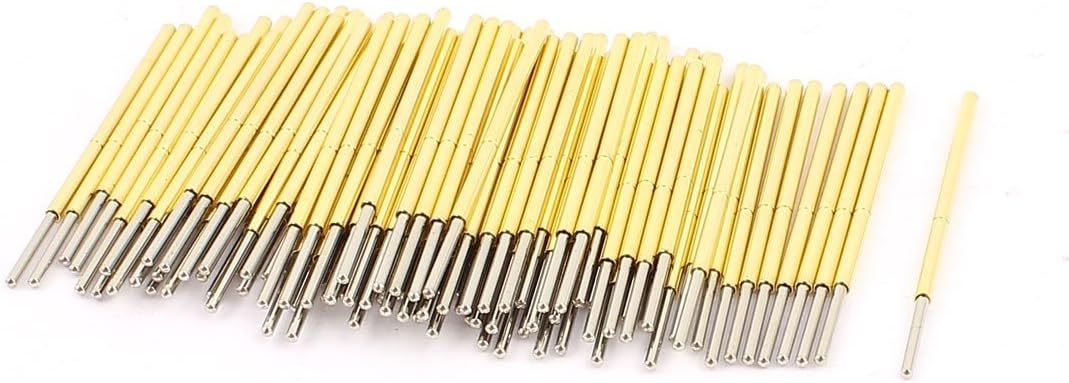 sourcingmap P100J Spherical Tip Spring Loaded Test Probe Pin 33mm ...