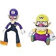 Amazon.com: Little Buddy Set of 2 Super Mario All Star 1422 Waluigi & 1421 Wario Stuffed Plush Dolls