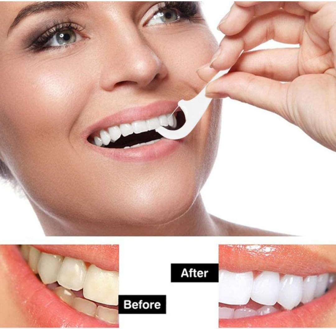 Dental Floss Tooth Pick Dental Stick Strong interdental flosser Clean ...