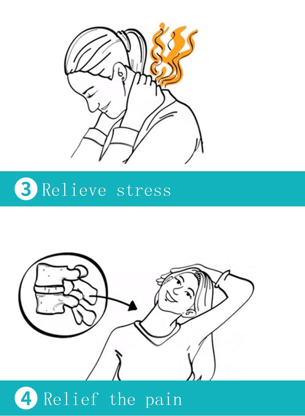 Head-Hammock Cervical Traction, Portable Head Hammock, with Adjustable ...