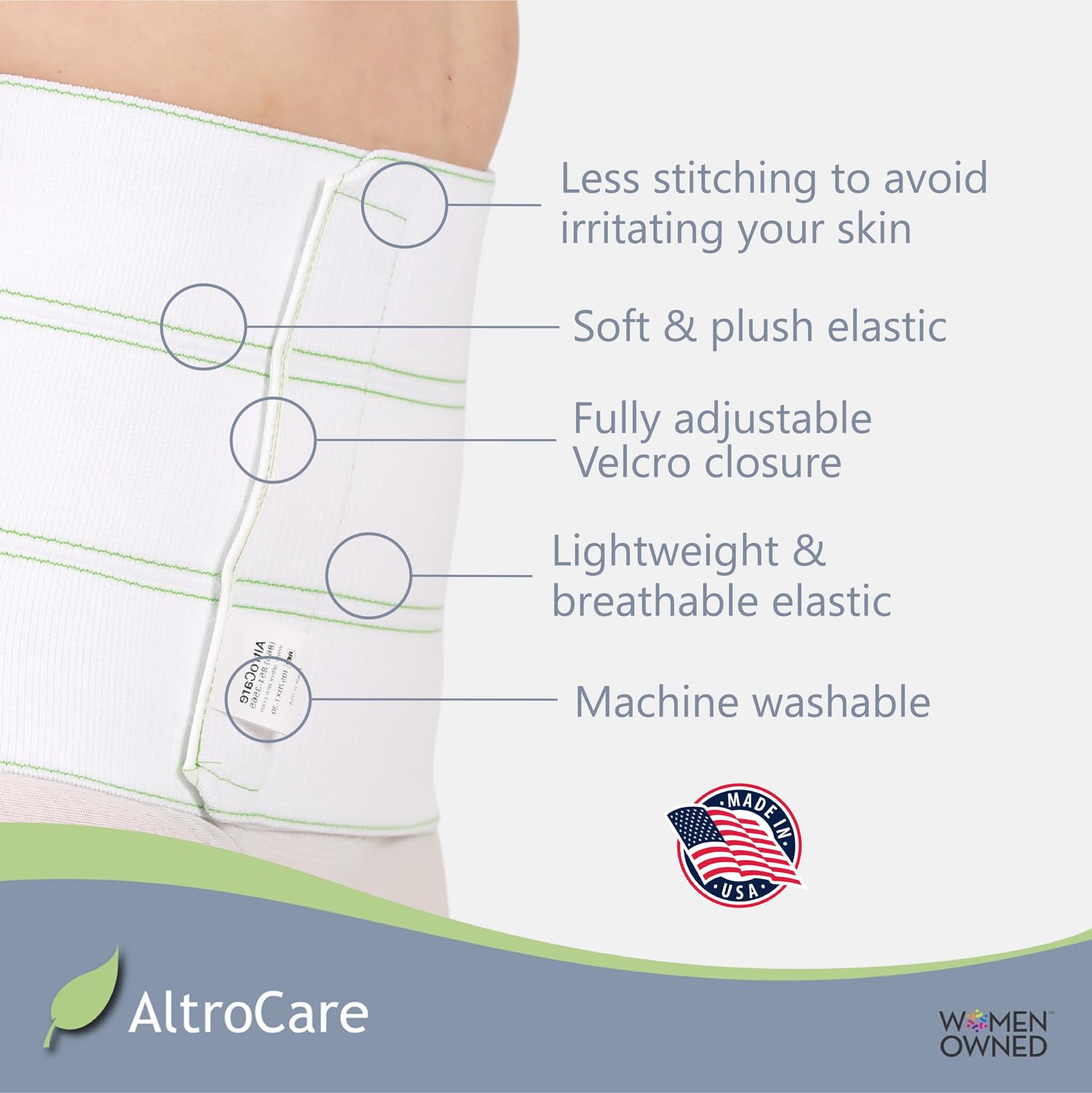 Mua AltroCare Postpartum & Post Surgery Abdominal Binder. 3-Panel belly ...