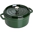 Amazon.com: Staub 5.5 Quart Round Cocotte, Basil: Dutch Ovens: Home ...