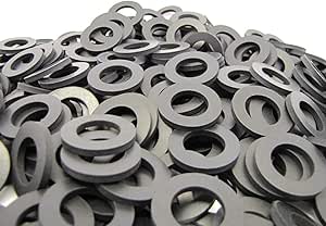 (100) EPDM Rubber Washers | 1 1/4 X 3/4 X 1/8 Inch Rubber Washers, Flat ...