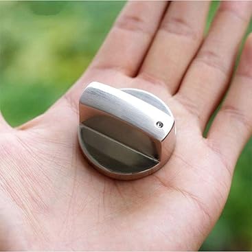 Bouton de Gaz, 4 Pièces en Métal 8mm Universel Argent Gaz Poêle Boutons ...